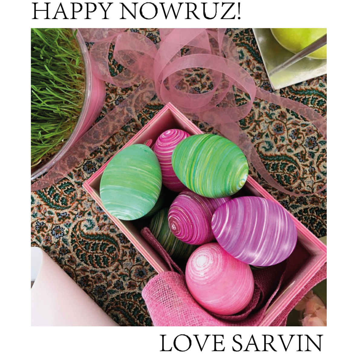 Happy Nowruz to all our beautiful followers! – Sarvin