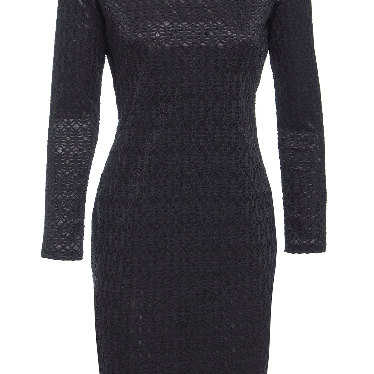 Black Twisted Backless Dress – lace bodycon cocktail style By Sarvin