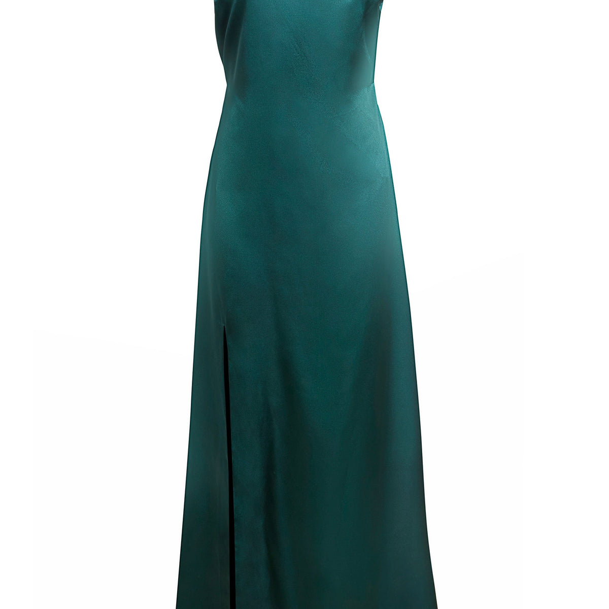 Roya Emerald Green Maxi Dress – Silk Satin Slip Gown By Sarvin